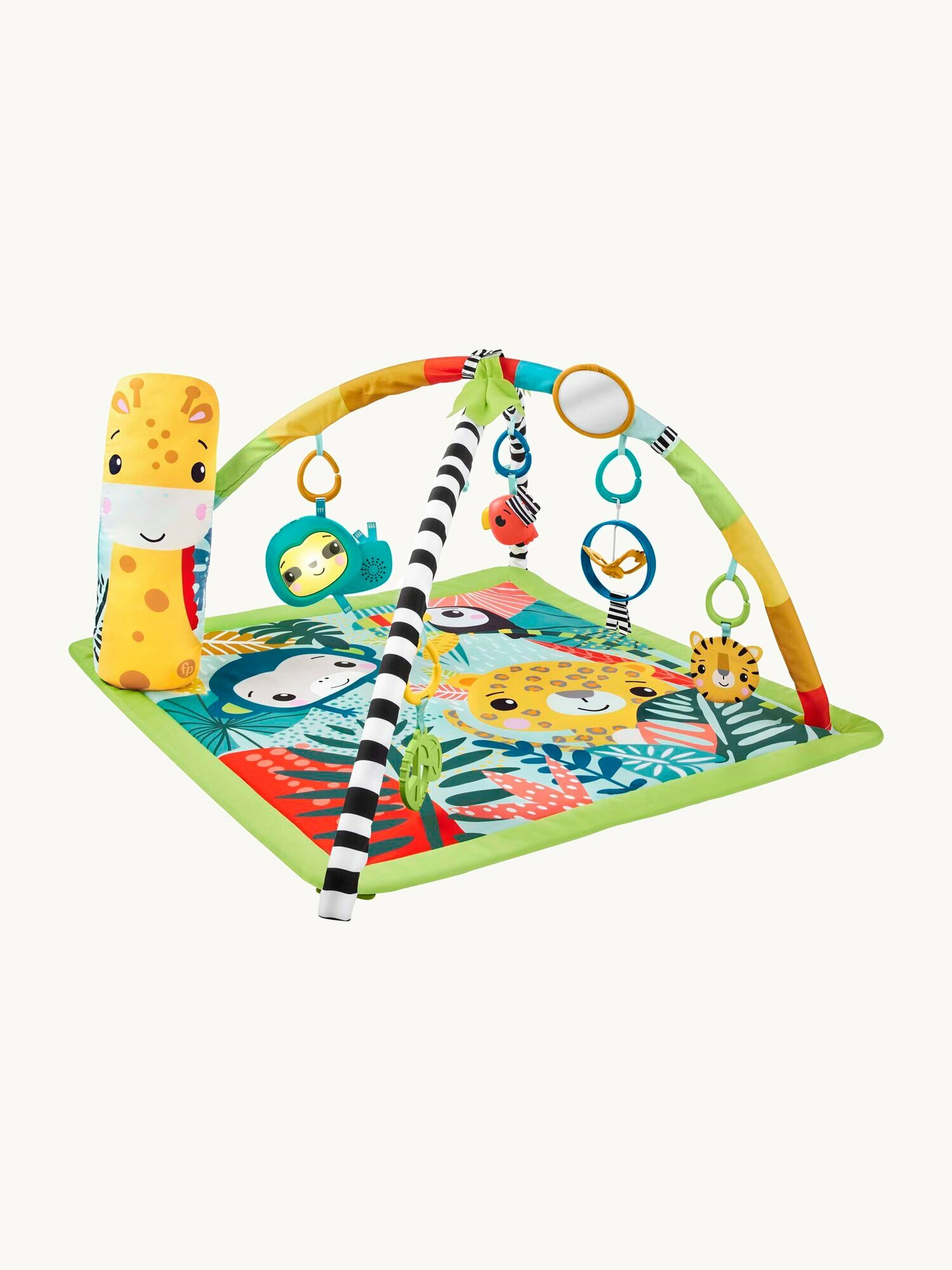 Развивающий коврик Fisher Price Rainforest Тропический лес HJW08, разноцветный