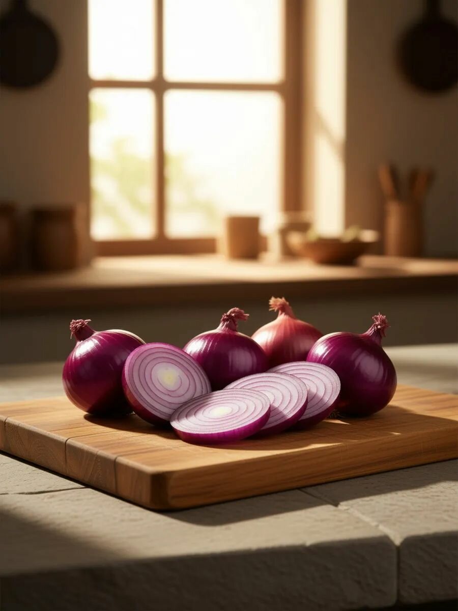 Лук салатный Красный 450-500 гр