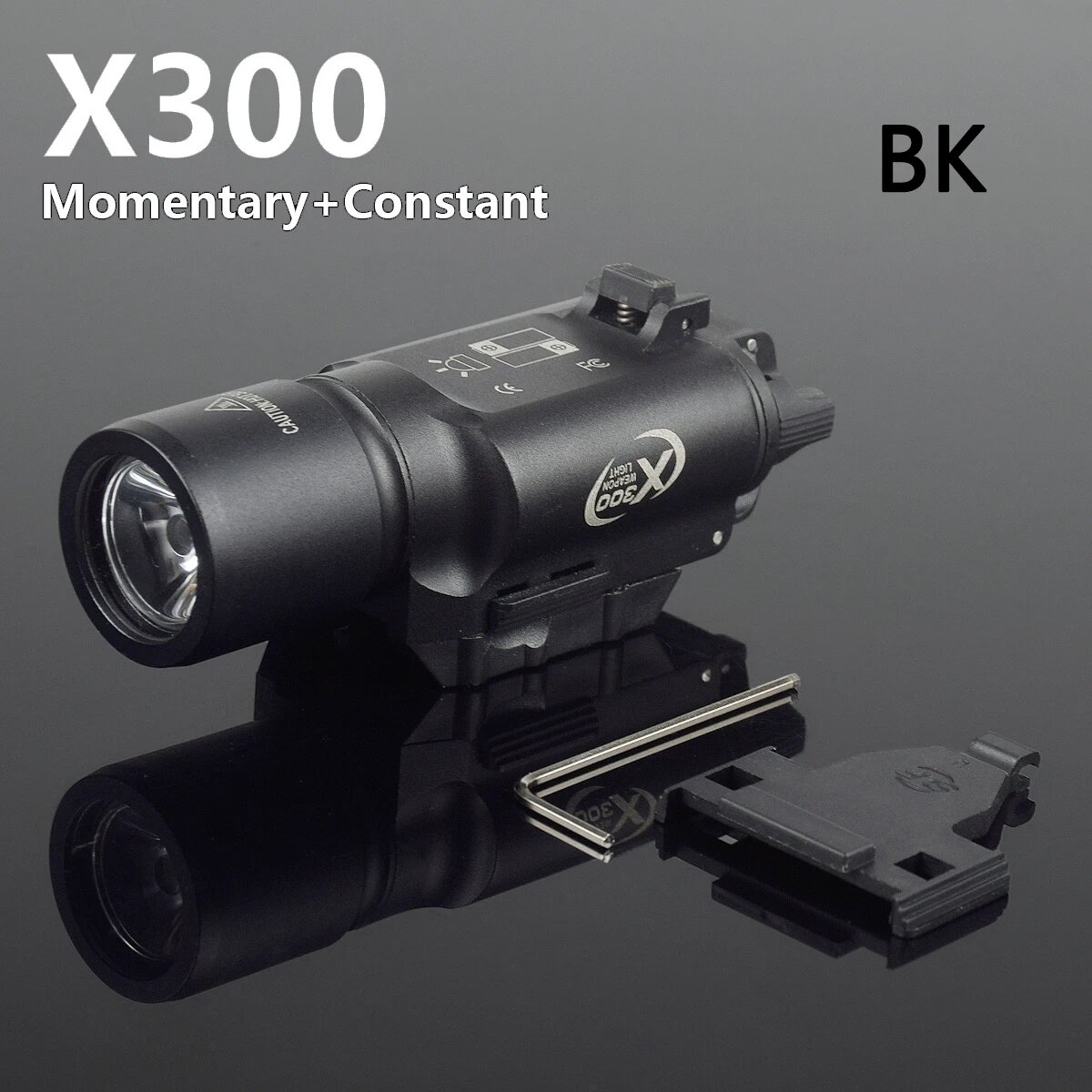 Тактический фонарь LAMBUL X300 Black, черный