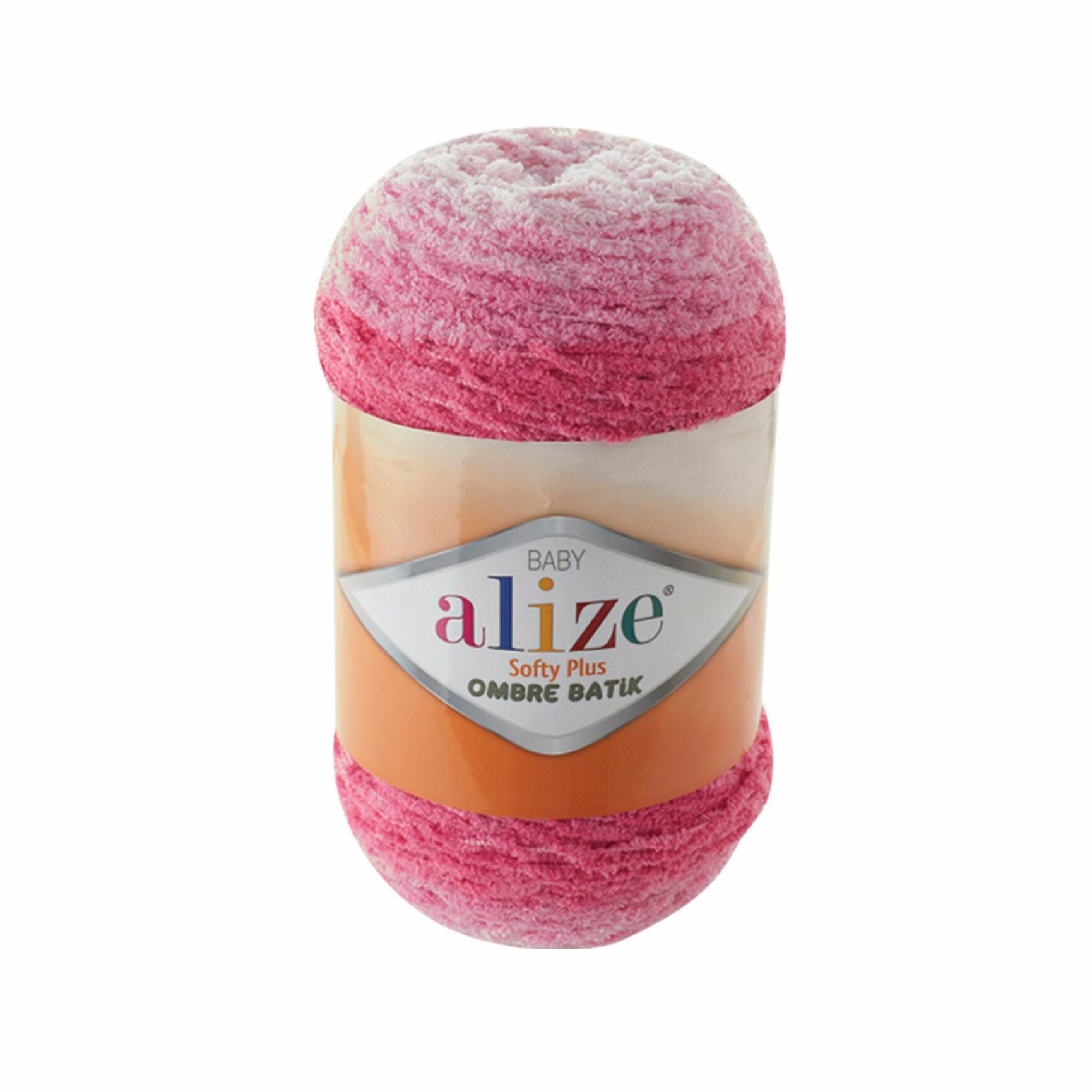 Пряжа Alize Softy Plus Ombre Batik 7283 (1 моток, 500г/600м) розовый