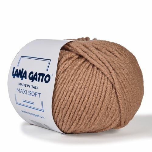 Пряжа Lana Gatto Maxi Soft (3 мотка) 14202 верблюжий