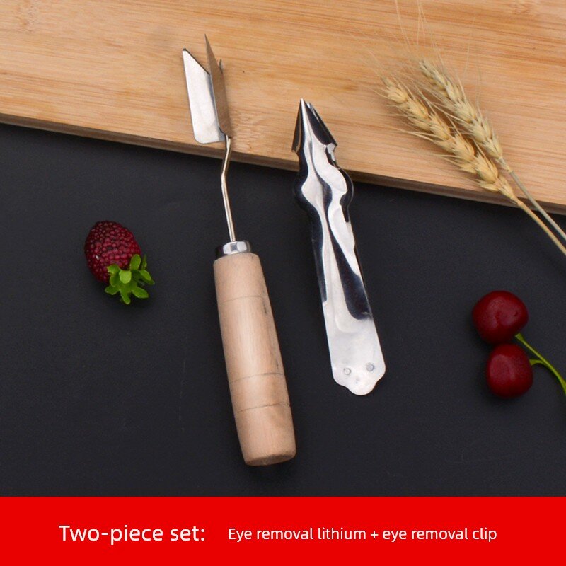 Нож для ананасов из нержавеющей стали, нож для фруктов, овощечистка, инструмент для удаления сердцевины, маленький