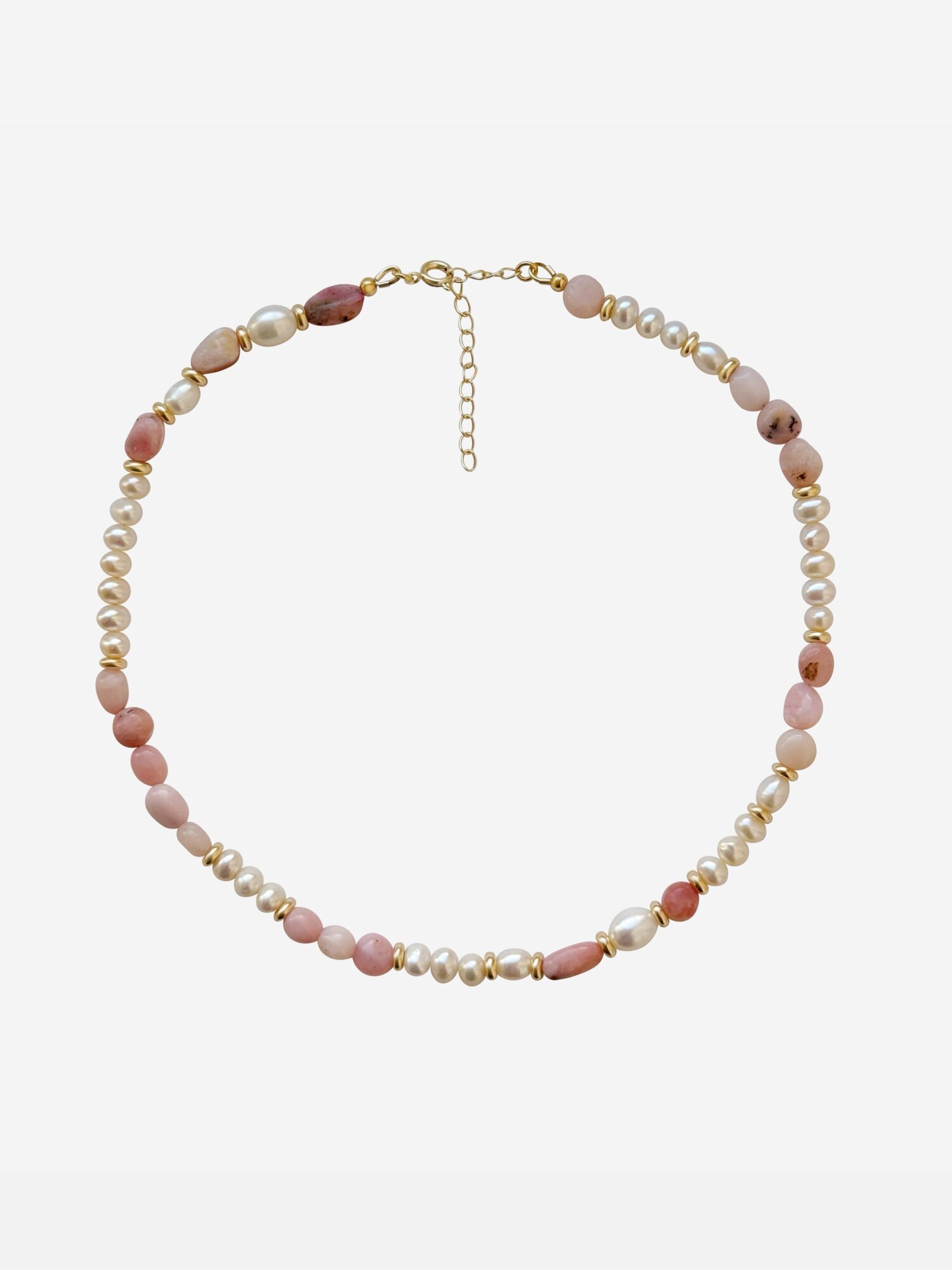 Колье, опал, жемчуг пресноводный культивированный, жемчуг пресноводный, жемчуг культивированный