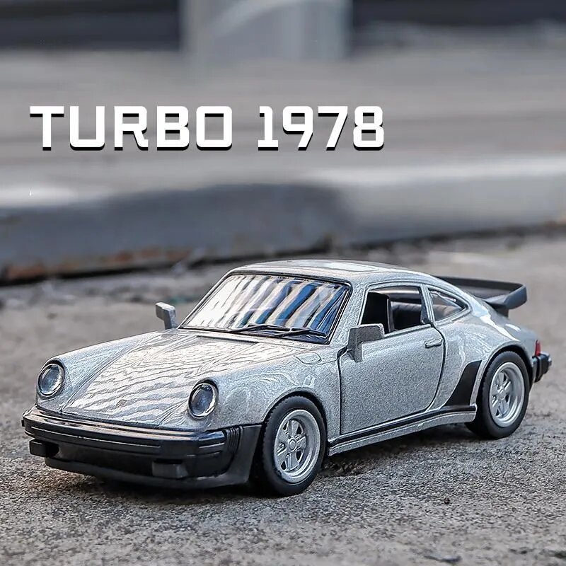 RMZ CiTY 1:36 Коллекционная металлическая машина Porsche 911 Turbo 1978 Classical car