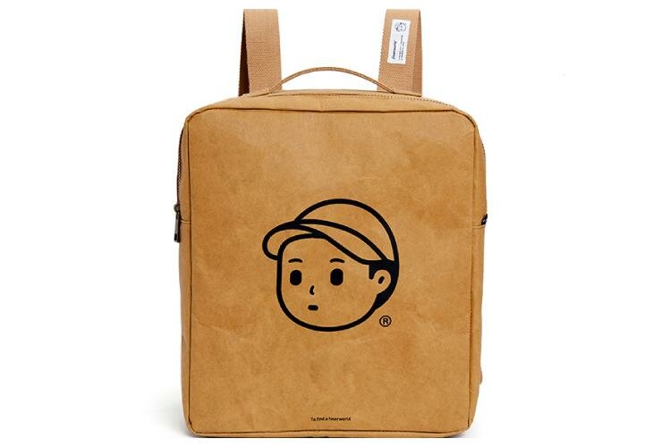 Рюкзак из крафт-бумаги унисекс Finerworld 5606796 коричневый, большой