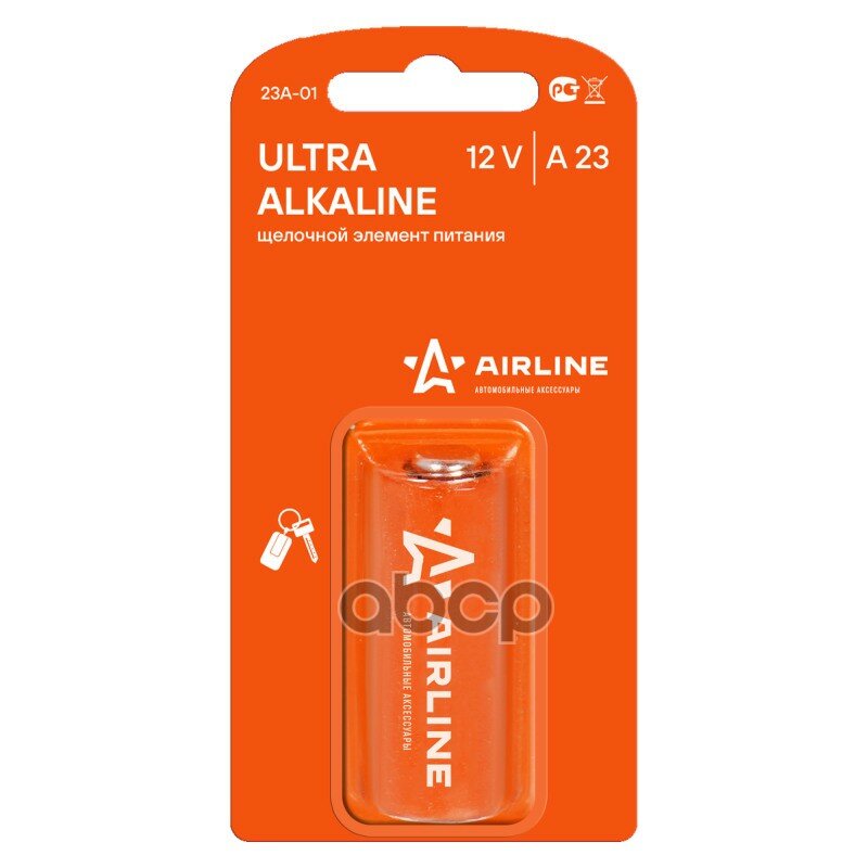 Батарейка A23 12V щелочная AIRLINE арт. 23A01