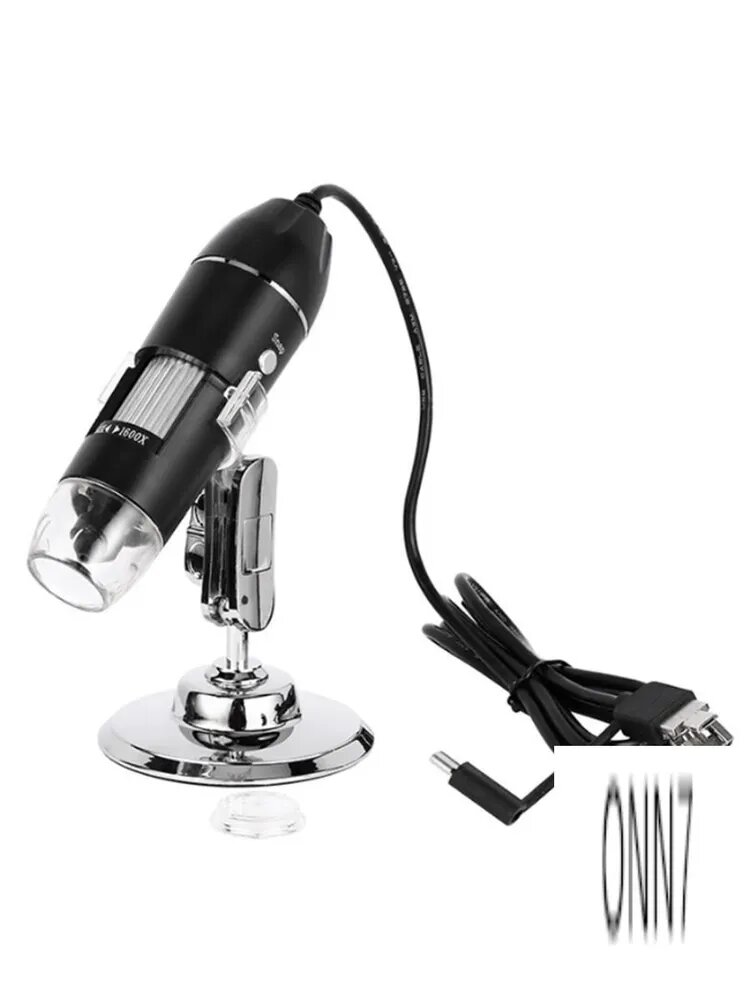 Цифровой микроскоп 1600X, камера 3 в 1, USB портативный электронный совместим с пайки, светодиодная лупа ремонта сотовых телефонов