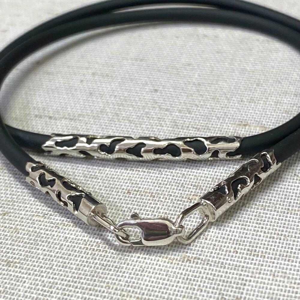 Шнур серебро, 925 проба, родирование