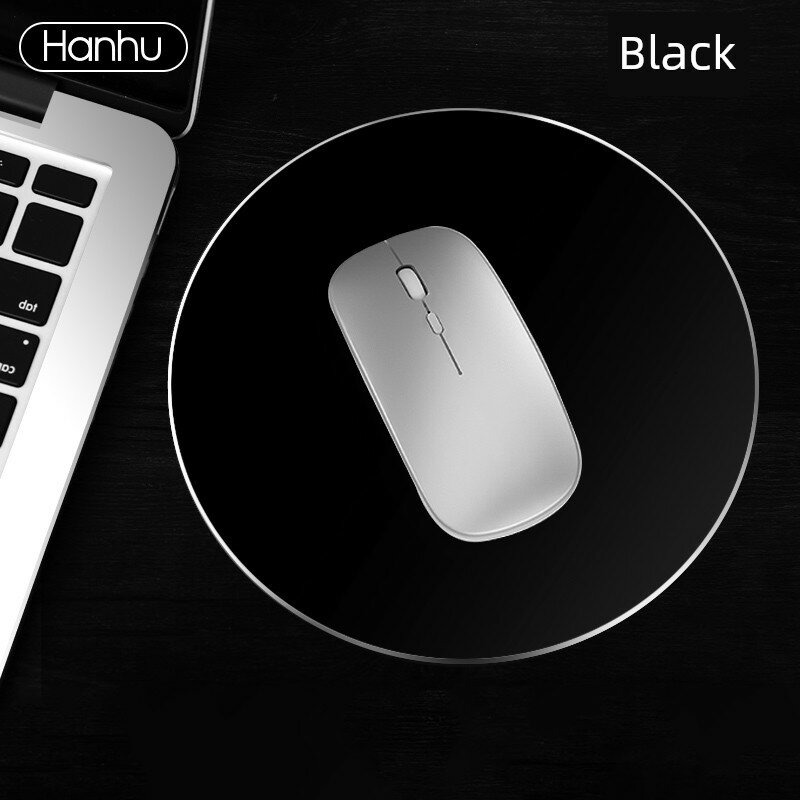 Металлический коврик для мыши Apple, совместимый с Magic Mouse 2, из алюминиевого сплава, для компьютеров Mac Круглый -