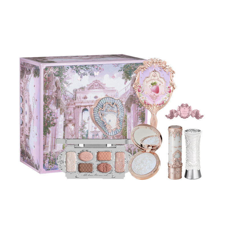Набор косметики женский Flower Knows Natural Matte Shiny Палетка помады тени румяна 5705725