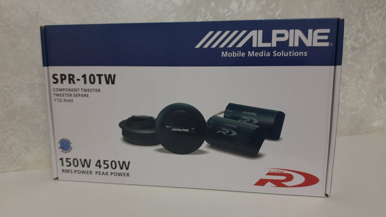Автомобильные динамики - твитеры Alpine SPR-10TW / акустическая система