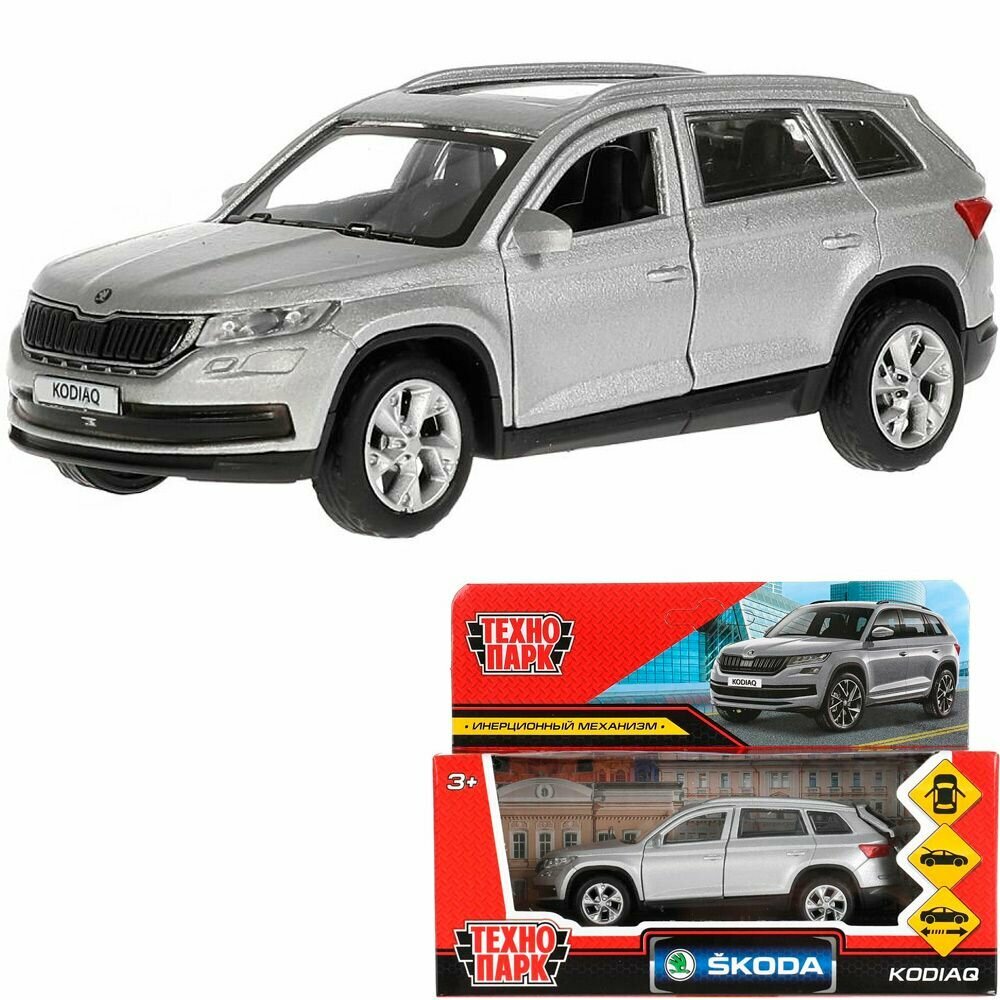 Машинка Технопарк Skoda Kodiaq, серый, 1:43, арт. KODIAQ-12FIL-SR