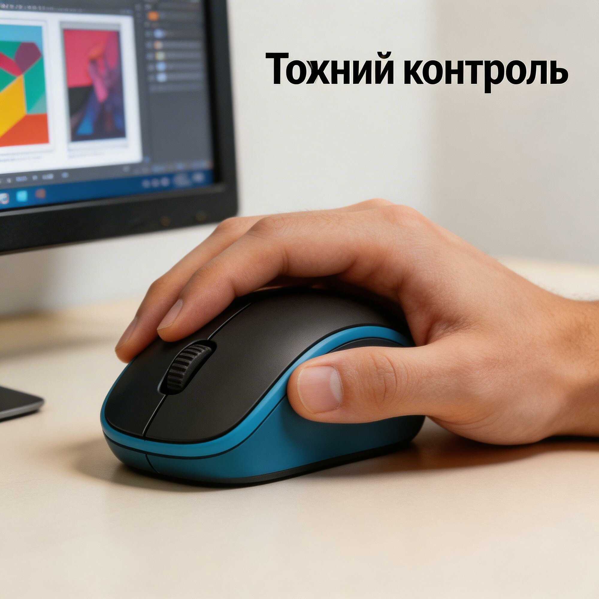 Беспроводная мышь, несколько цветов, USB-интерфейс