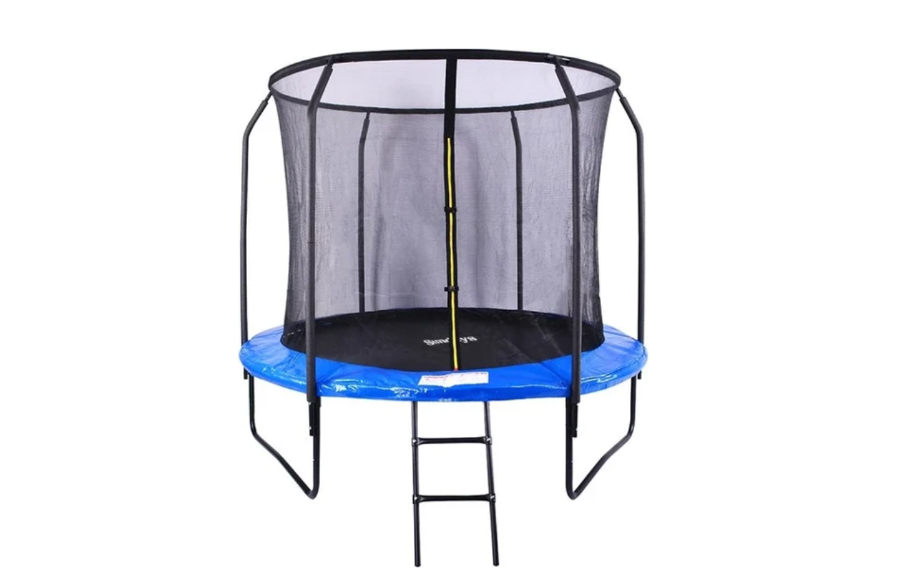 Батут Sundays JumpX 10FT (синий, с сеткой, с лестницей)