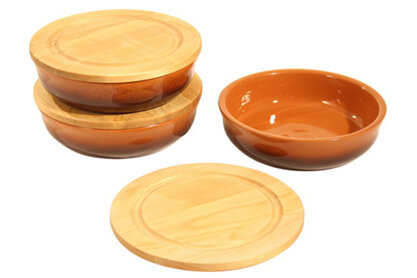 Набор посуды для холодца, заливных блюд, запекания 3пр, Вятская керамика