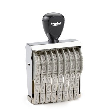 Trodat 15158 ленточный нумератор высота символа 15мм, 8 разрядов