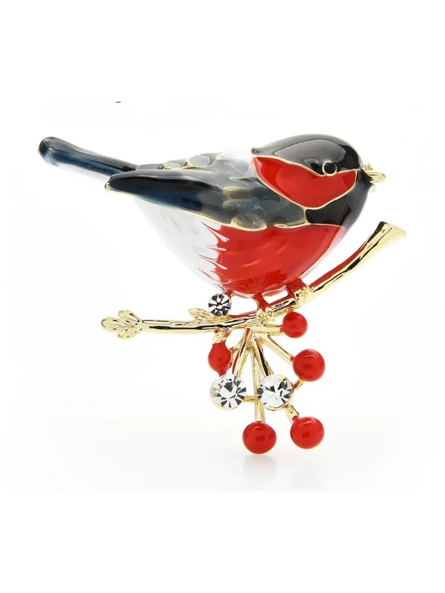 Брошь, стразы