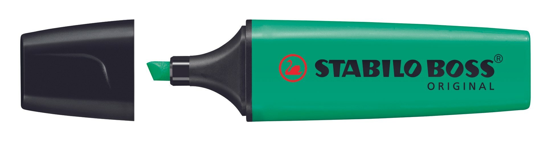 Текстовыделитель зелёный, Stabilo