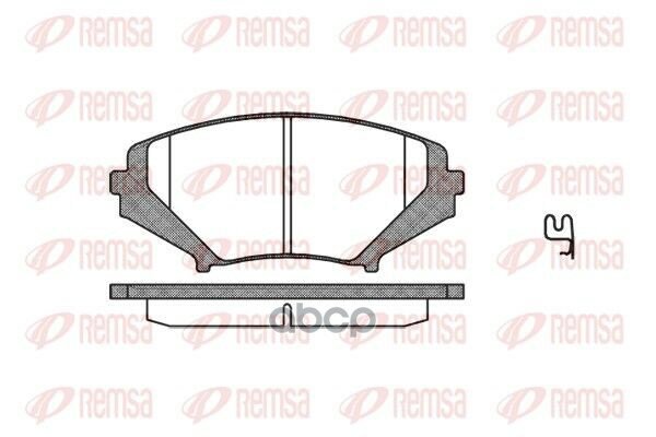 108001 , REMSA , Колодки тормозные дисковые Remsa арт. 108001