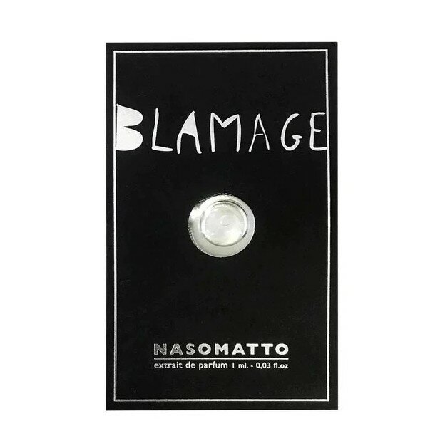 Nasomatto Blamage духи 0,7ml, для мужчин и для женщин, мускусные, древесные
