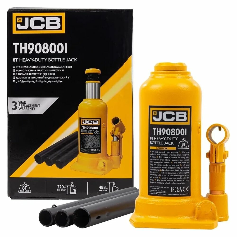 Бутылочный домкрат JCB JCB-TH908001(58024)