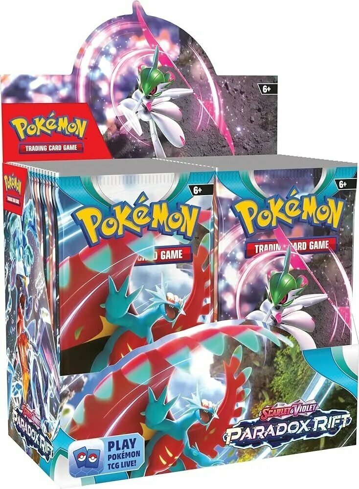 324 Шт Покемон карты коллекционные: Бустер Pokemon издания Paradox Rift (на английском языке) (Оригинал)