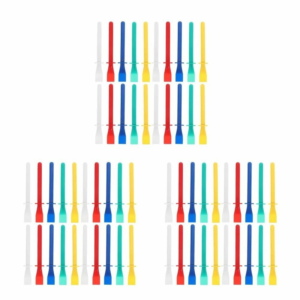 Пластиковые кисти-шпатели для клея разных цветов, набор из 150 шт для творчества и ремонта