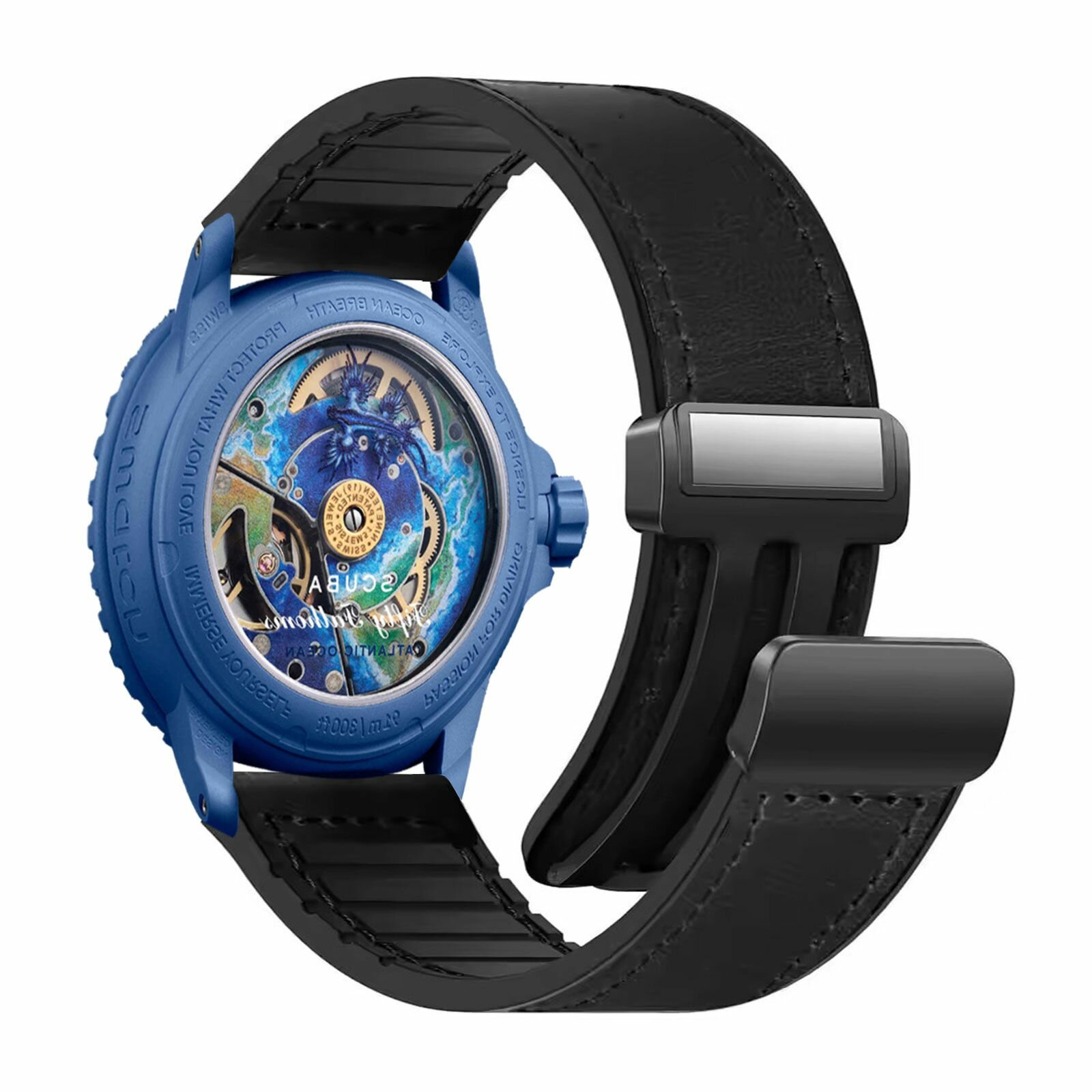 Кожаный ремешок для Blancpain X Swatch, Винтажный
