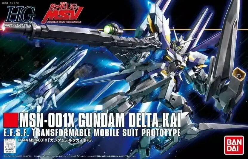 Фигурка Bandai HG UC 1/144 MSN-001X DELTA KAI GUNDAM Assemble model toys