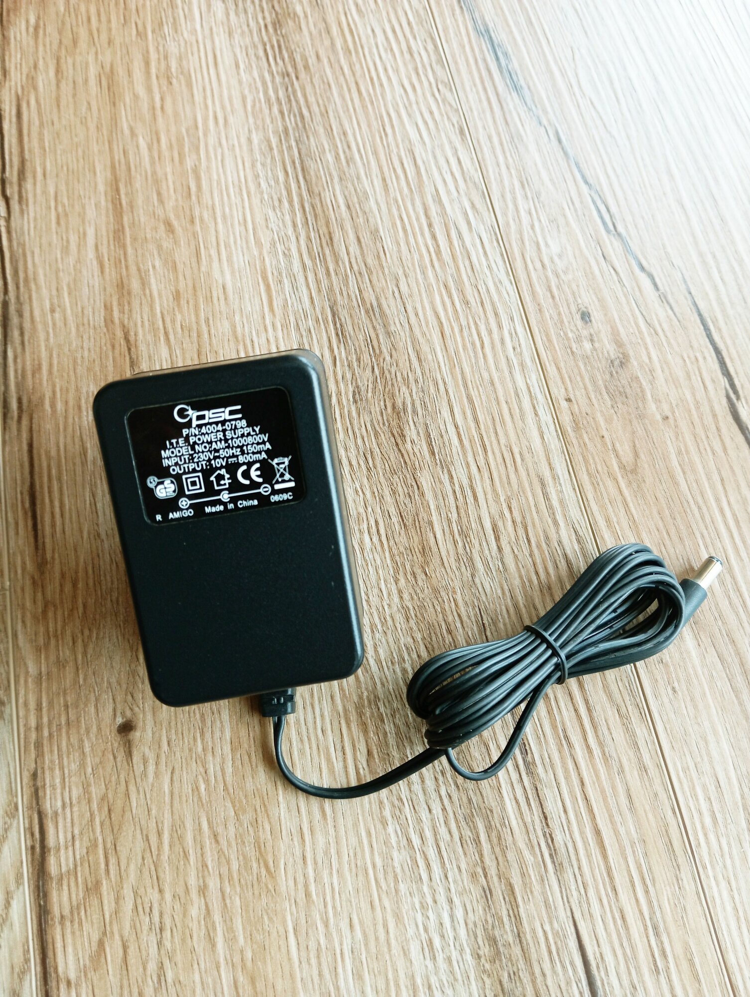 Блок питания PSC 10V 800mA трансформаторный стабилизированный (AM-1000800V, 4004-0798)