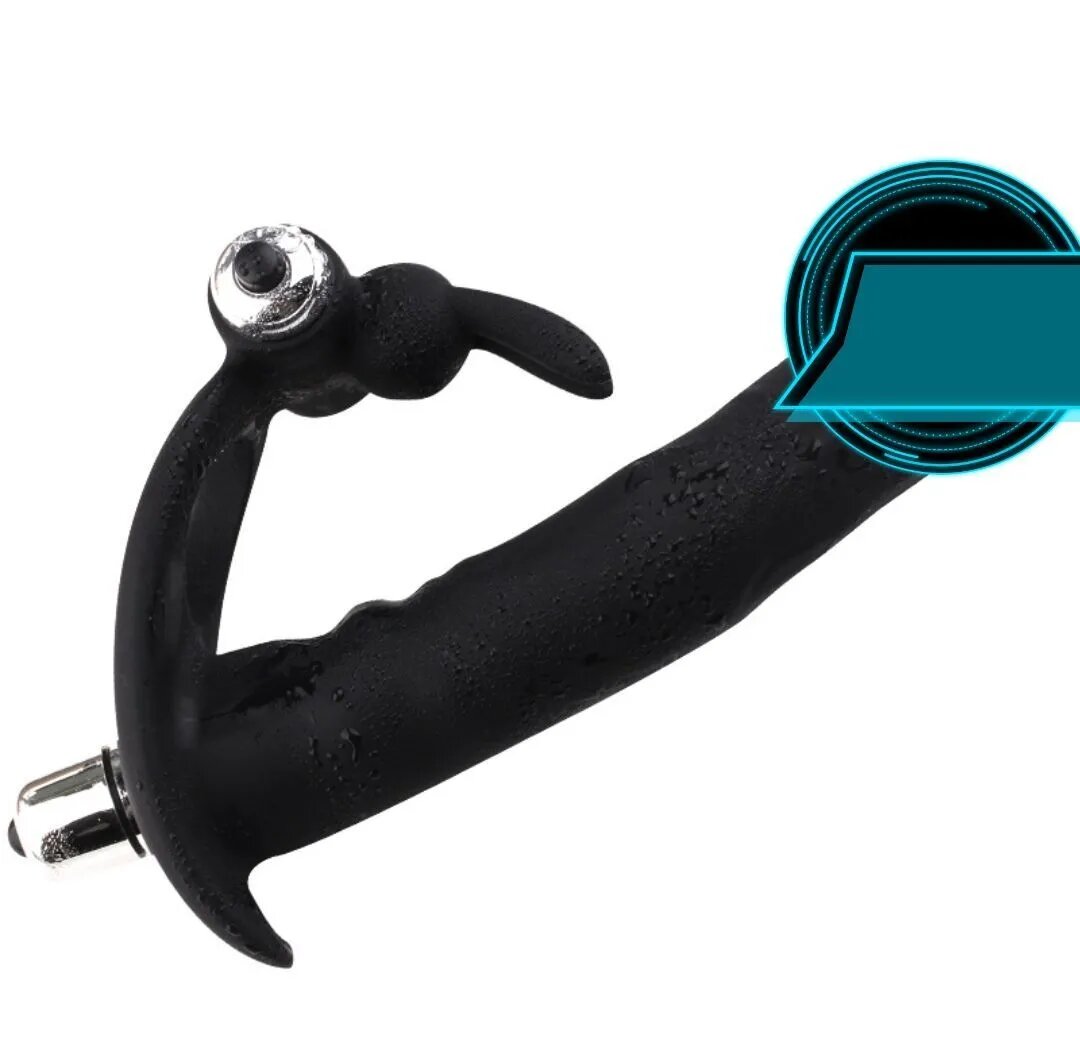 Фаллоимитатор - вибратор с вибро кольцом для мужчин и женщин