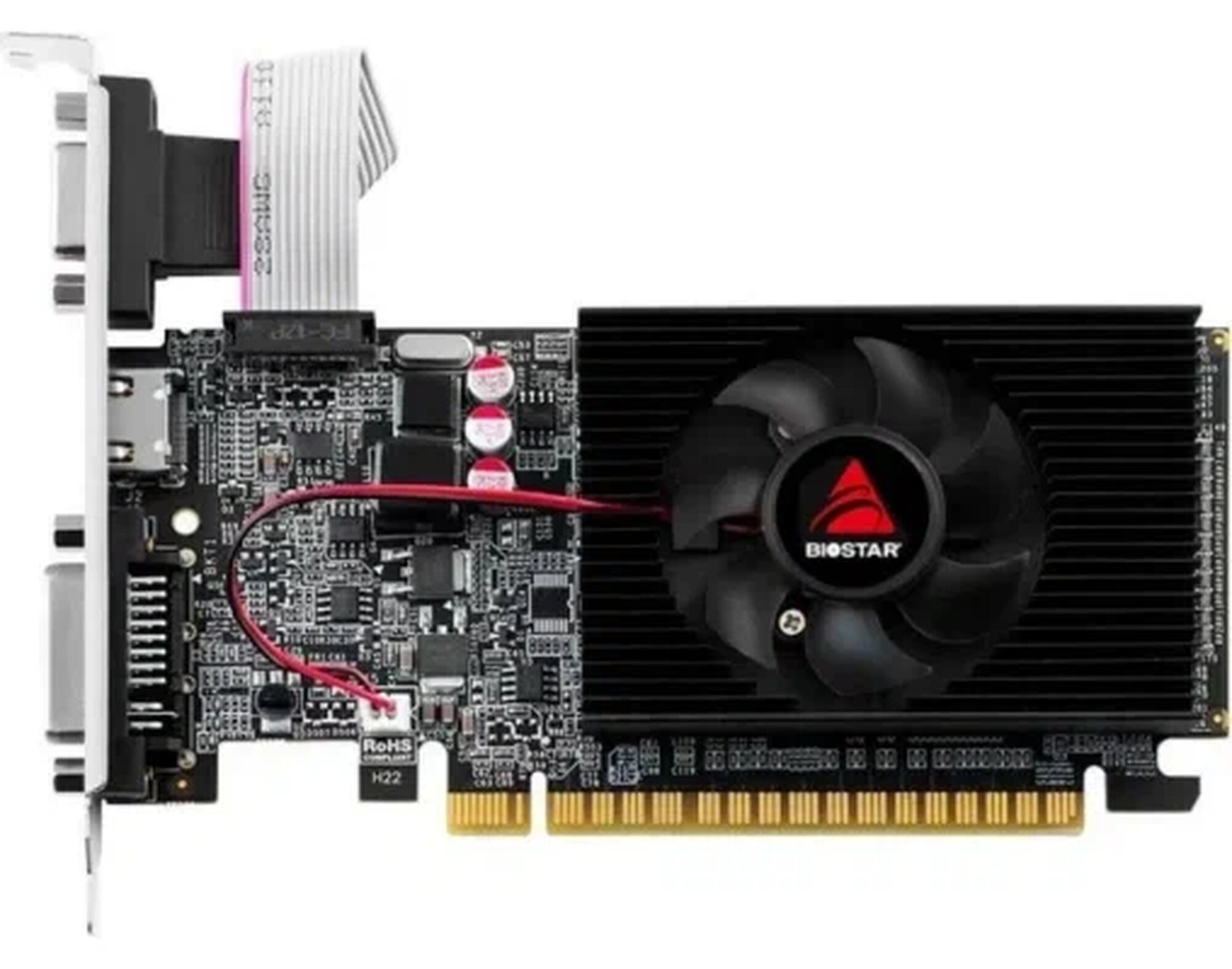 Видеокарта Biostar RET (vn6103thx6), 1 вентилятор, GeForce GT610, 2 ГБ