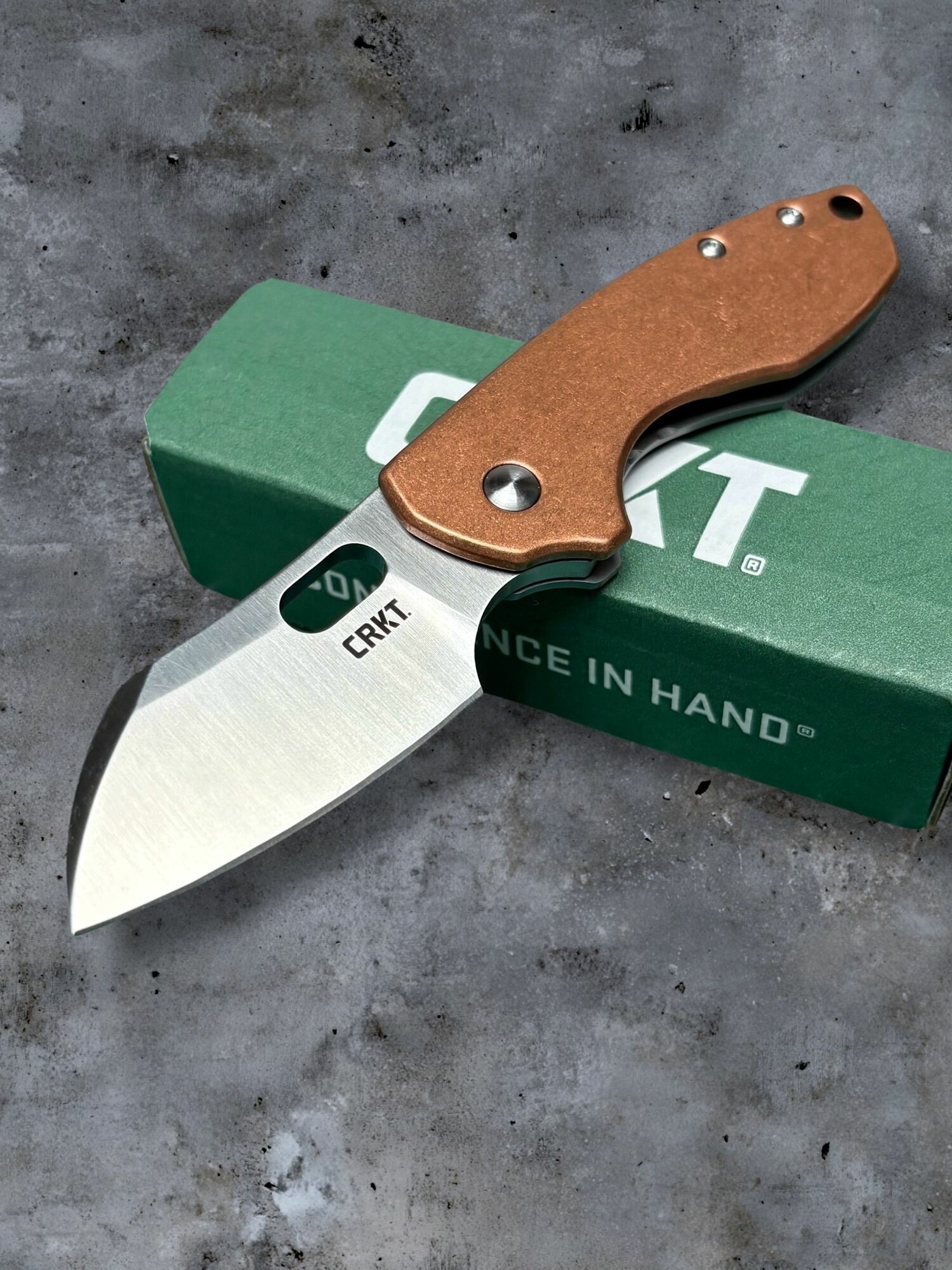 Складной нож CRKT Pilar Frame Lock Copper, 5311CU