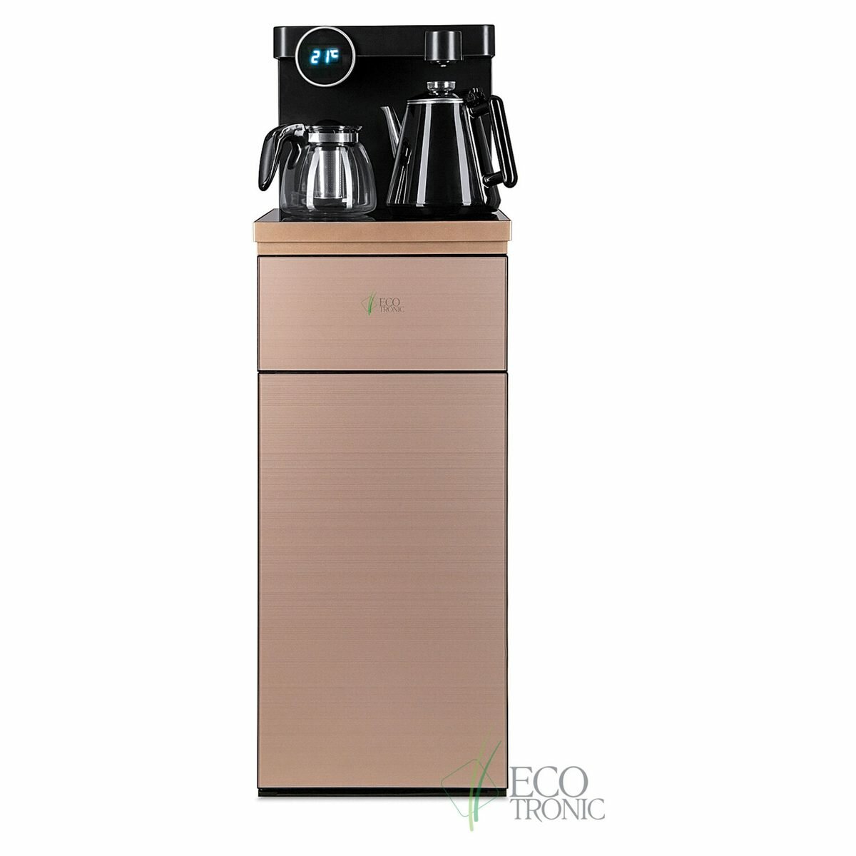 Кулер для воды с чайником Ecotronic TB12-LNR Tea Bar, без охлаждения, шкаф, 2 крана (12370)