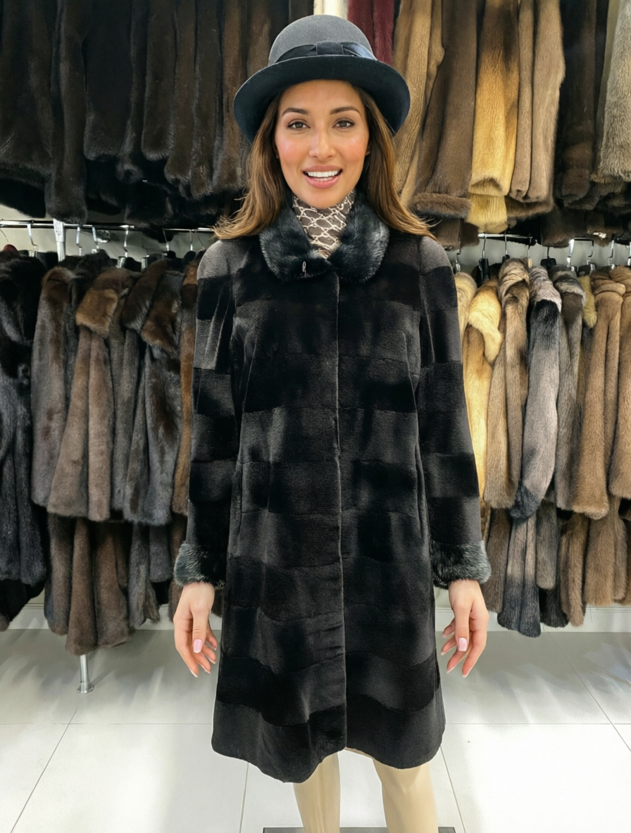 Шуба. Премиум. Стриженная. Норка 42-44 р.