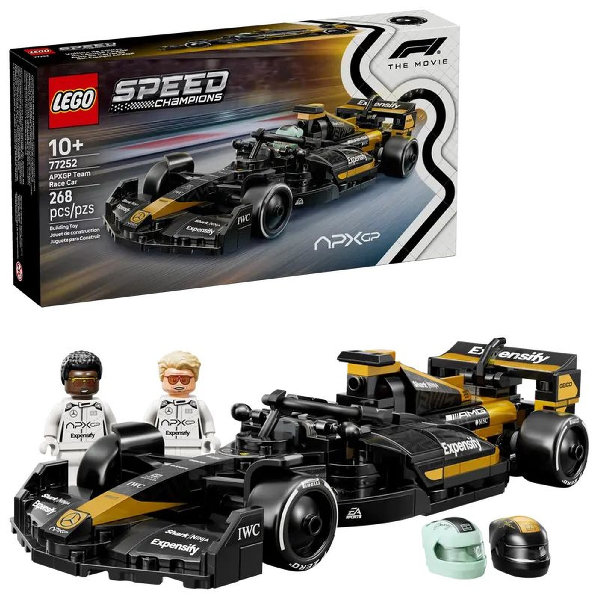 Конструктор LEGO SPEED CHAMPIONS - Формула-1-Гоночный автомобиль команды APXGP, 268 эл. - Лего Чемпионы скорости 77252
