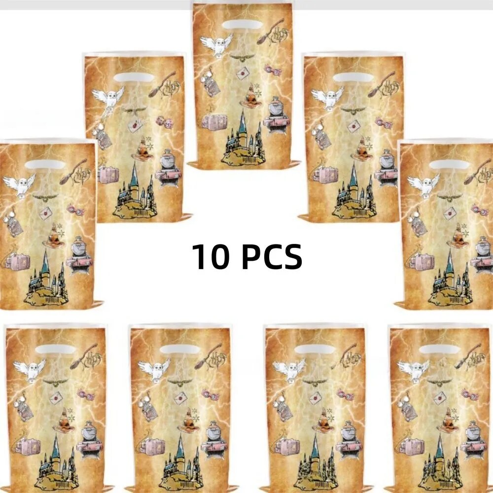 10 штук Подарочные пакеты для вечеринки в стиле Гарри Поттера
