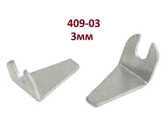 Сменное жало 409-03 Zhongdi для демонтажного паяльника, 3 мм, комплект 2 шт: левое-правое