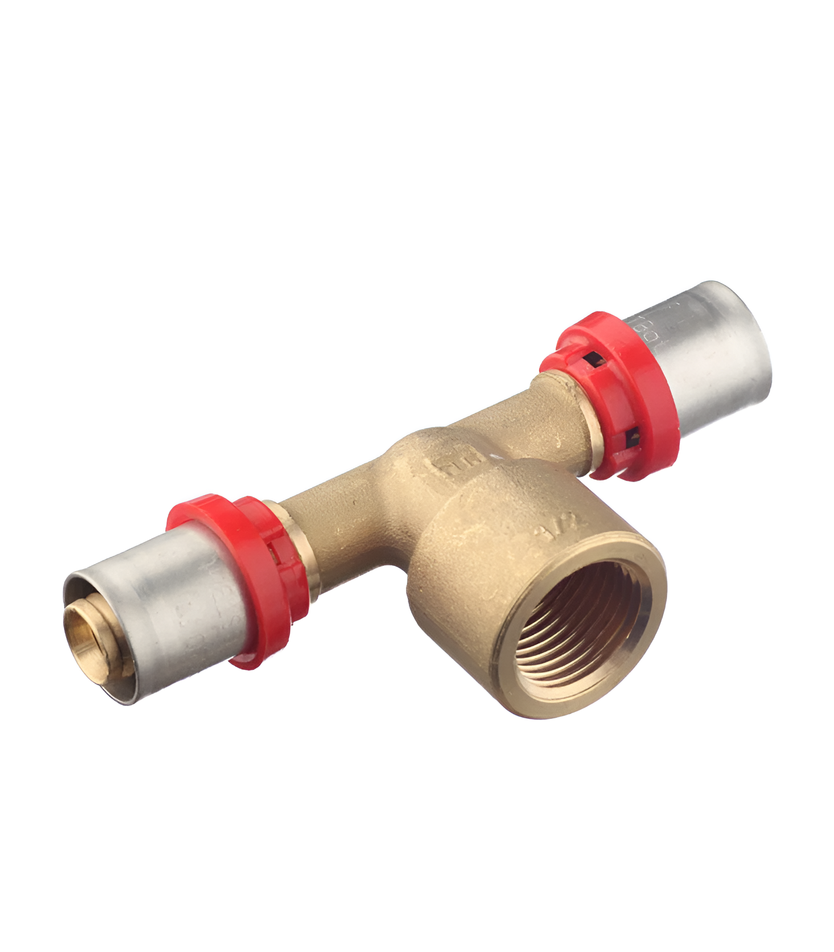 Тройник Tiemme 16 (пресс) х 1/2 ВР(г) х 16(пресс)