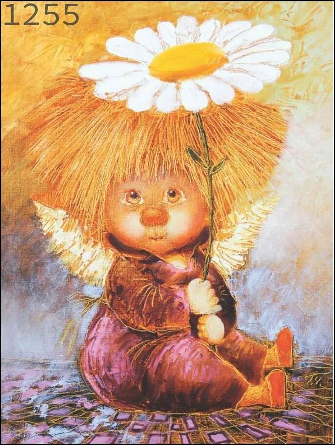 Алмазная мозаика 30х40 см - Ангел надежды и веры. Галина Чувиляева11