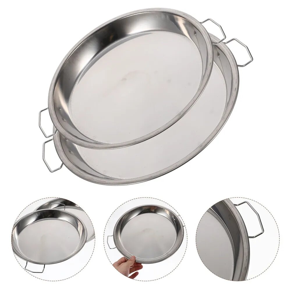 Блюдо сервировочное, 1 шт, Нержавеющая сталь Silver