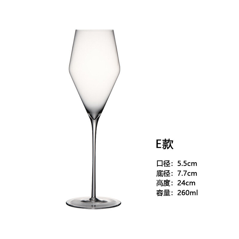 Ультратонкий кристаллический стакан с изящной ножкой, нишевый красный стакан с широким дном, элегантный и легкий бордовый бокал.