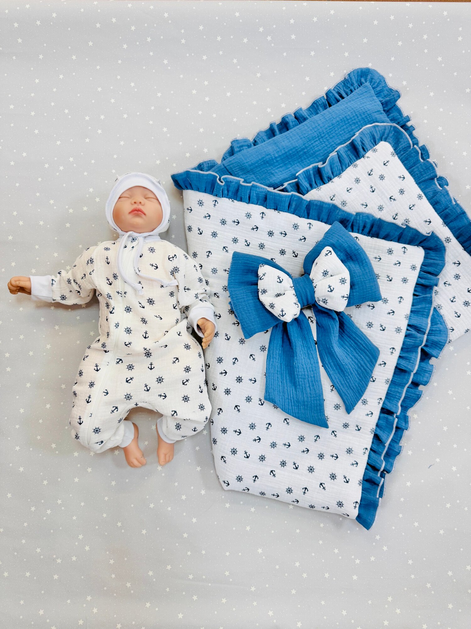 Комплект на выписку для новорожденного летний "Мармеладка"