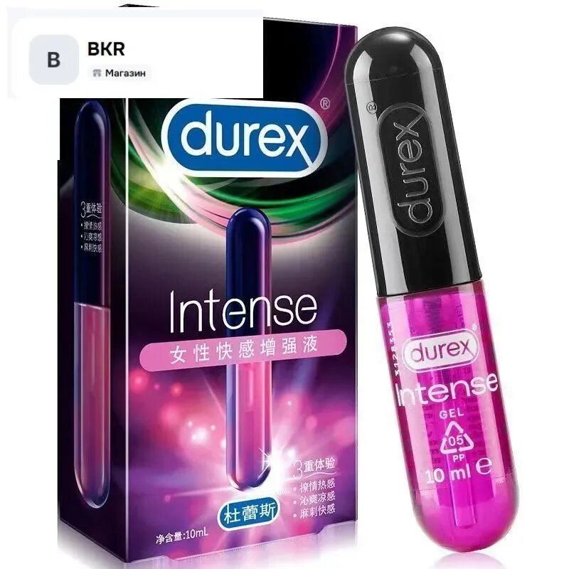 Durex Intense Orgasmic Gel Дюрекс Стимулирующий гель для более интенсивных ощущений и оргазмов, 10 мл