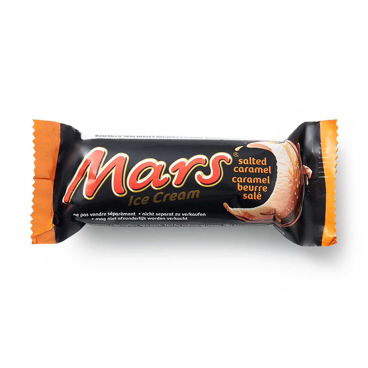 Мороженое Mars, соленая карамель, в глазури, 37,3 г, 1 упаковка