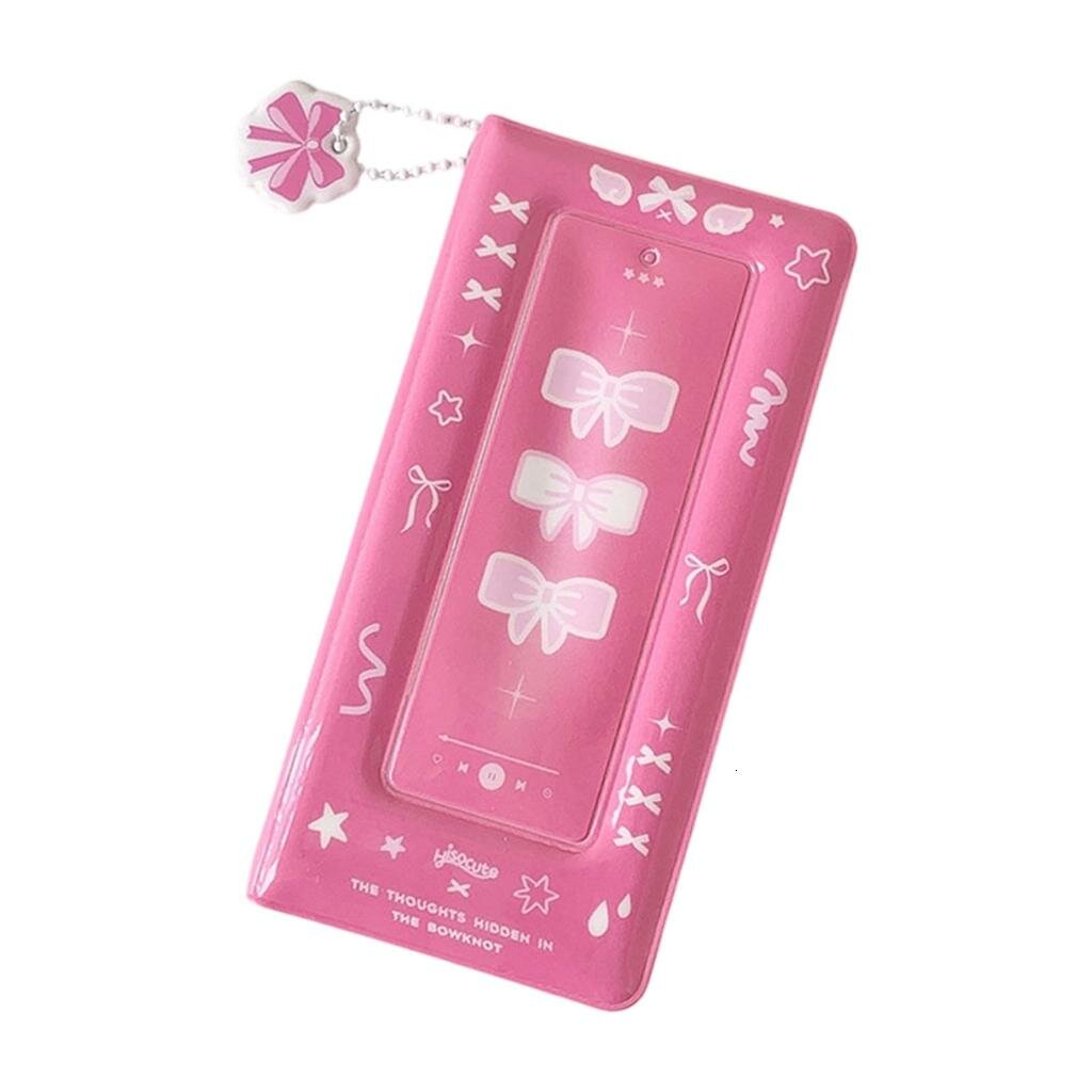 Декоративная фотокнига с вырезами, розово-красный