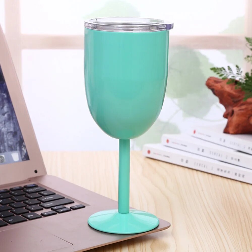 Стакан для вина из нержавеющей стали mint green