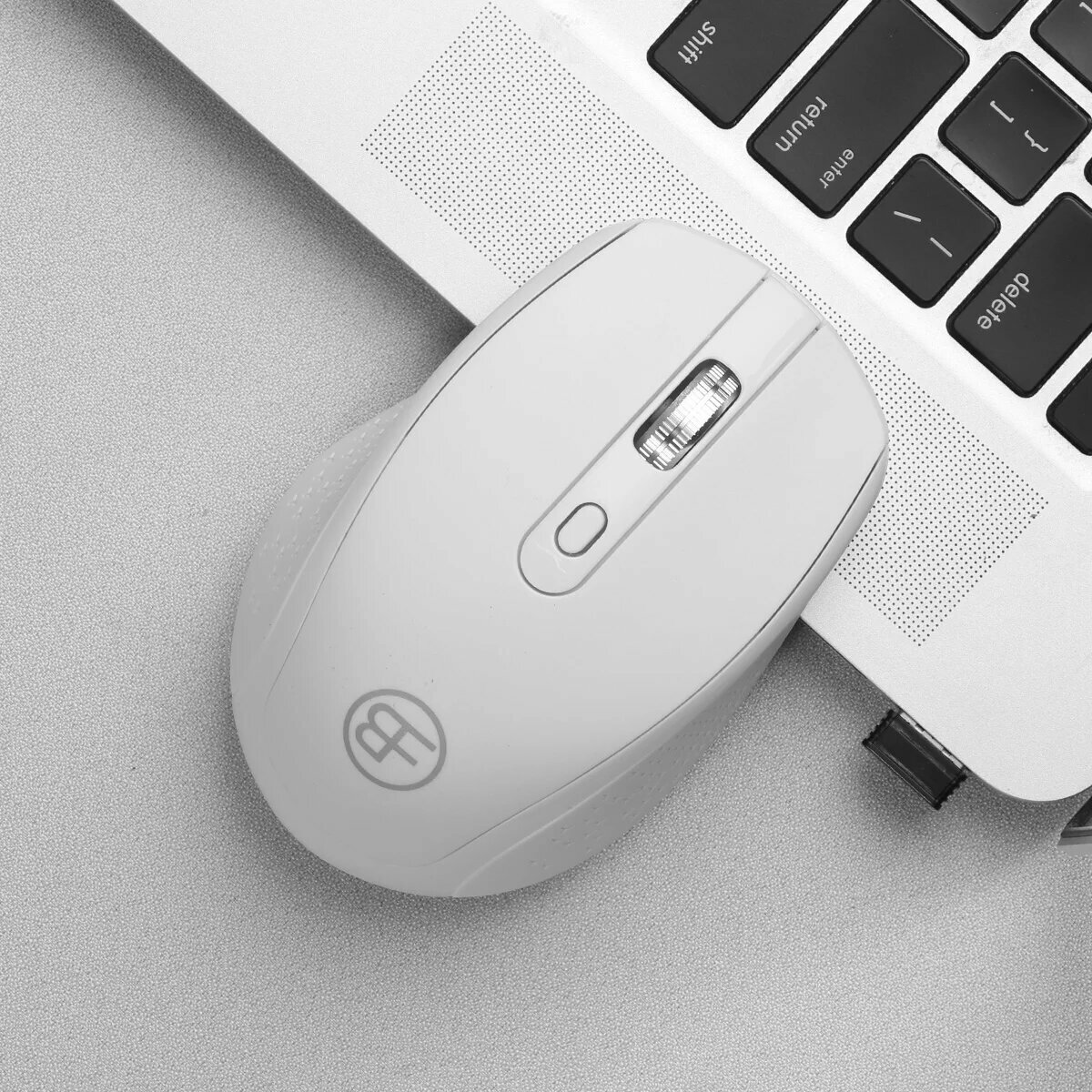 Беспроводная мышь White Bluetooth 2.4G