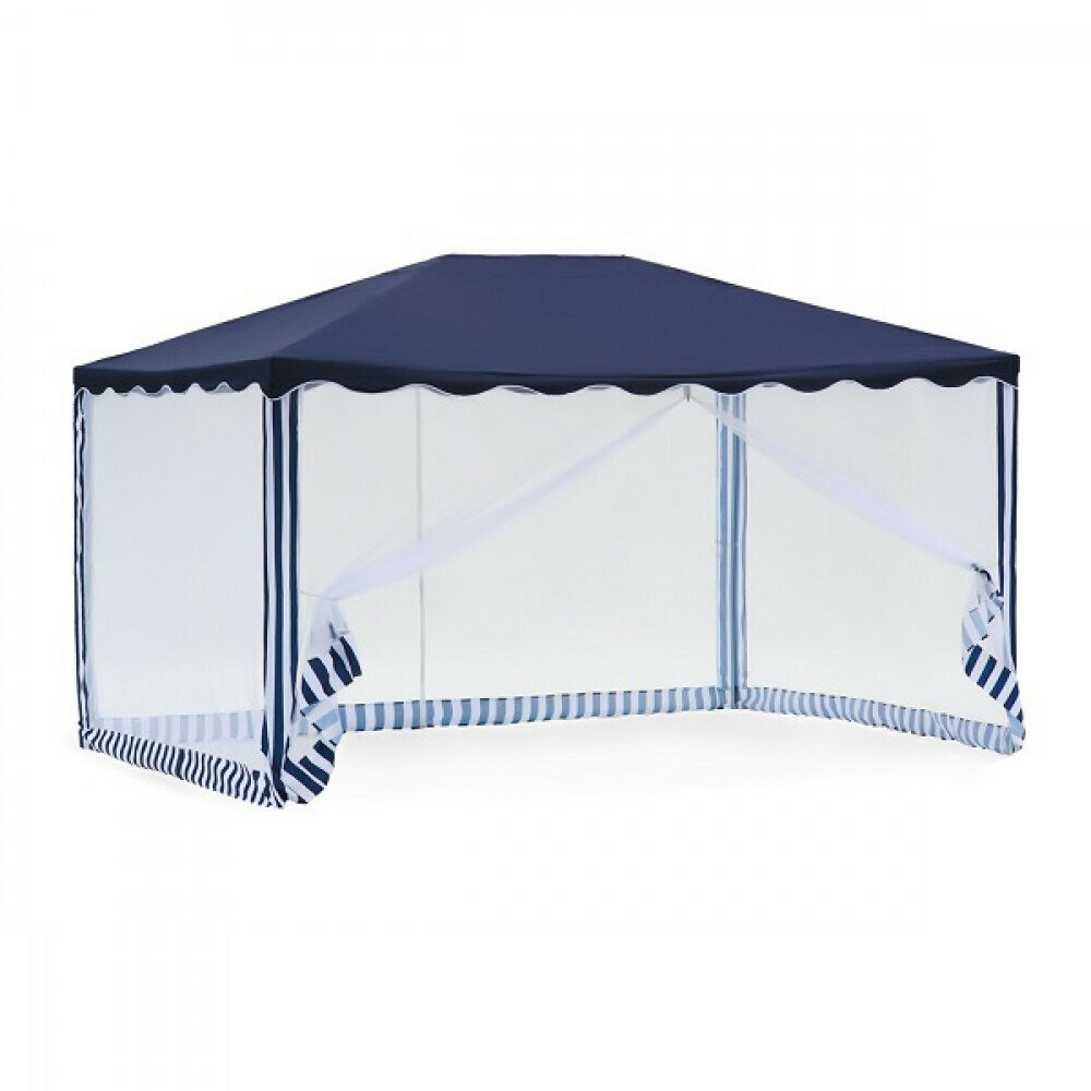 Тент туристический шатер для отдыха на природе, шатер садовый, летняя беседка, большой уличный навес от жары и солнца для дачи, сада, бассейна и пляжа раскладной Green Glade 1038