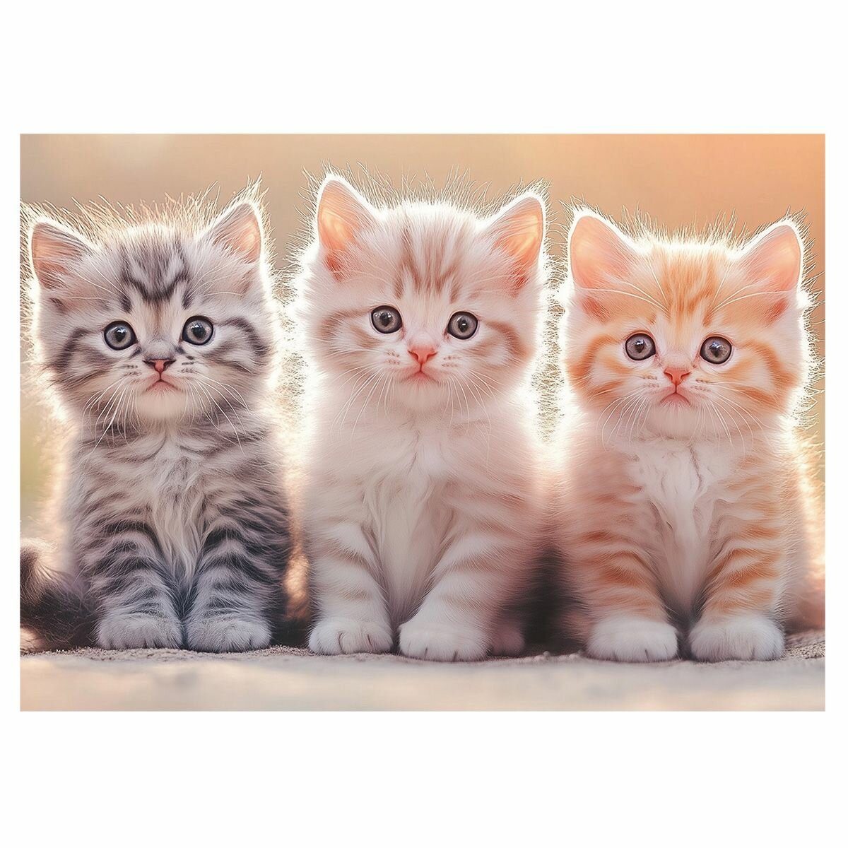 Пазлы для детей 5 лет фрея 120 элементов PZL-120/06 Три котенка